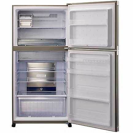 מקרר מקפיא עליון 556 ליטר Sharp שארפ SJ-4655 זכוכית לבנה/ שחורה | החשמל ...